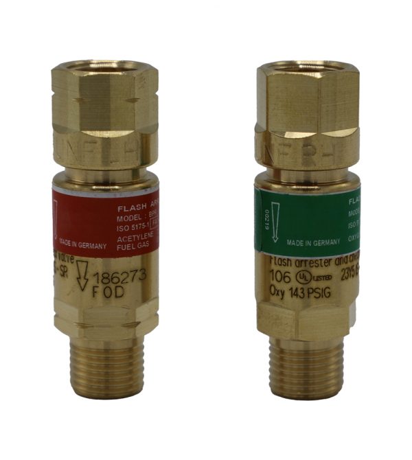 Flashback Arrestor Regulator Pair - MetalPower